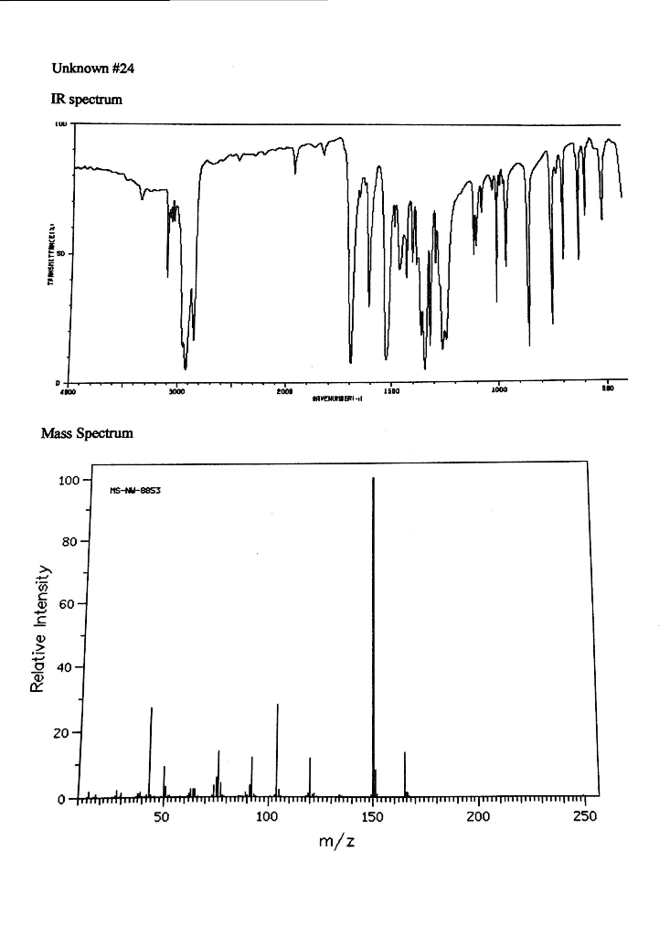 Solved The unknown was 4-nitroacetophenone, please label the | Chegg.com