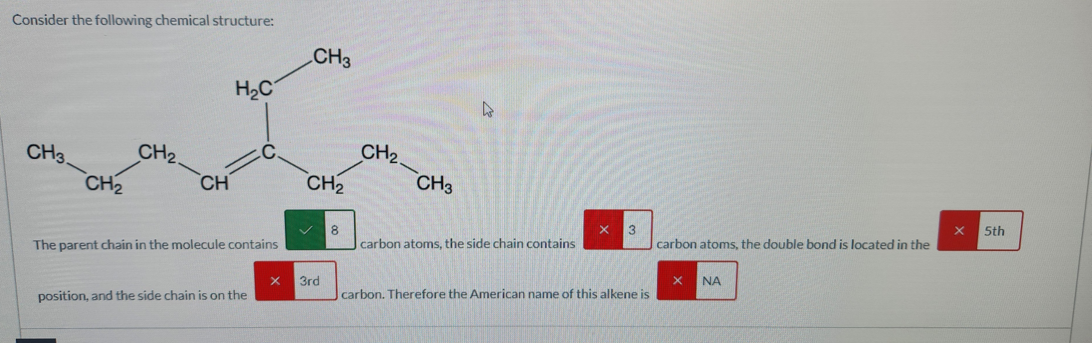 Solved Consider the following chemical structure: | Chegg.com