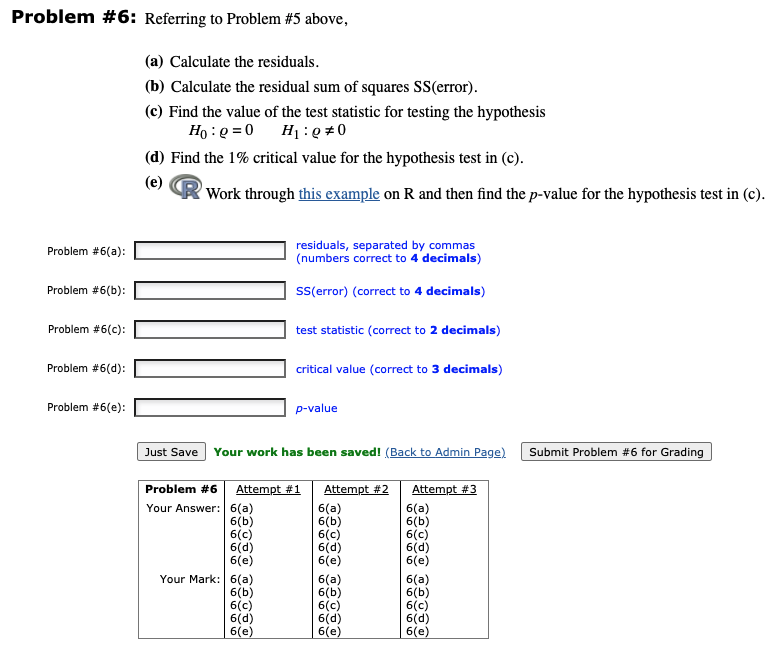 Solved Problem #5: Given the following five pairs of (x,y) | Chegg.com