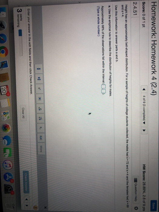 Solved Homework Homework 4 2 4 Save Score 0 Of 1 Pt 4 Of