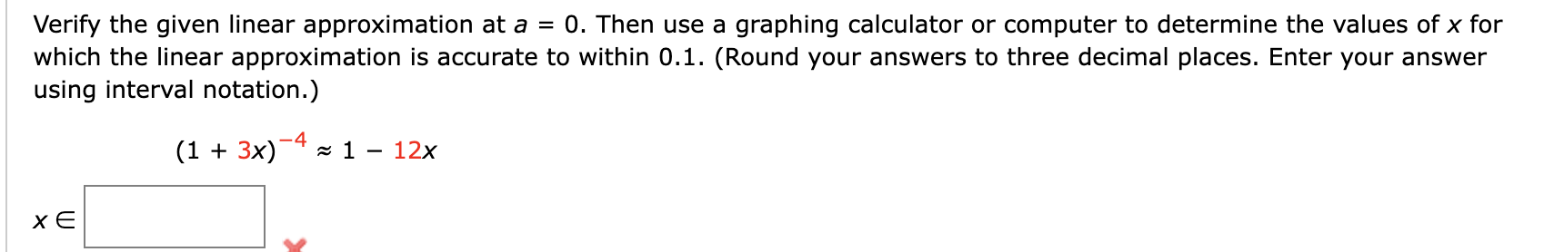 Solved Verify the given linear approximation at a = 0. Then | Chegg.com