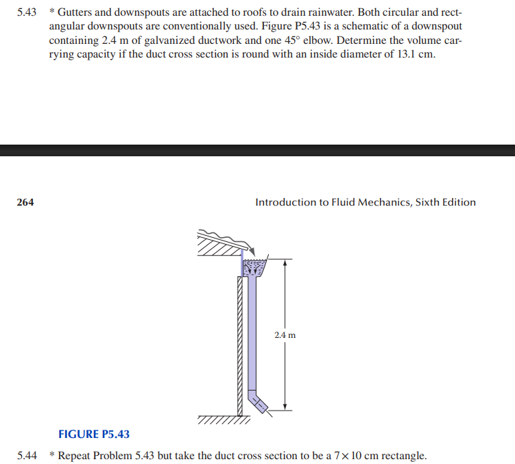 Solved \( 5.43 * \) ﻿Gutters and downspouts are attached to | Chegg.com