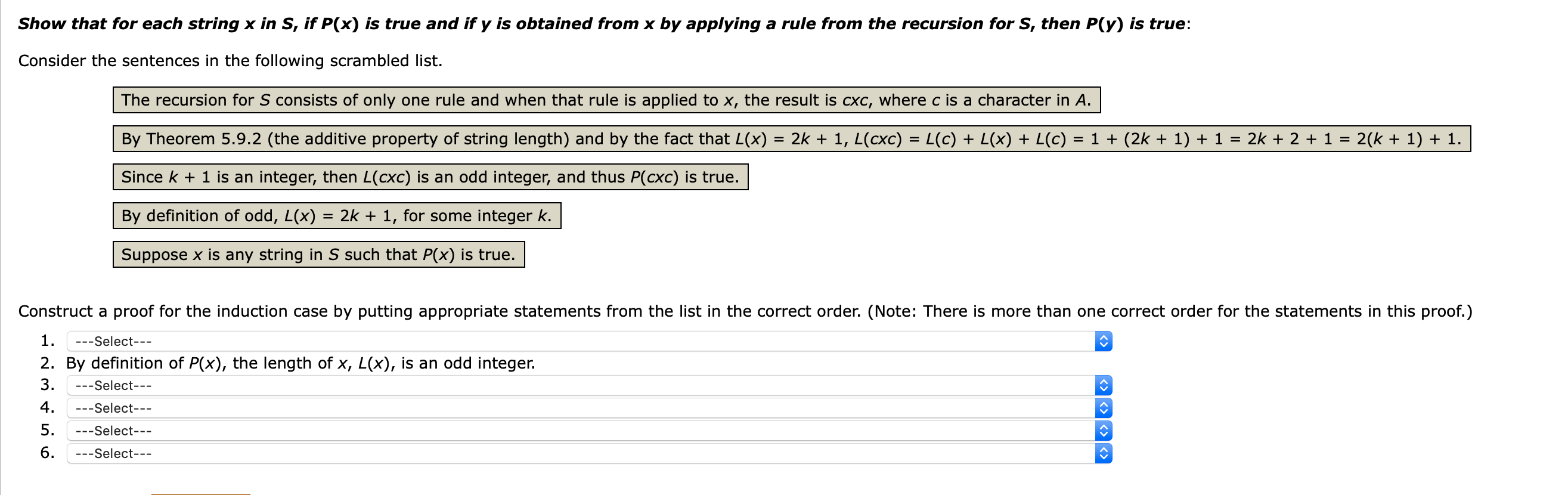 The Recursive Definition Of String And The Definition