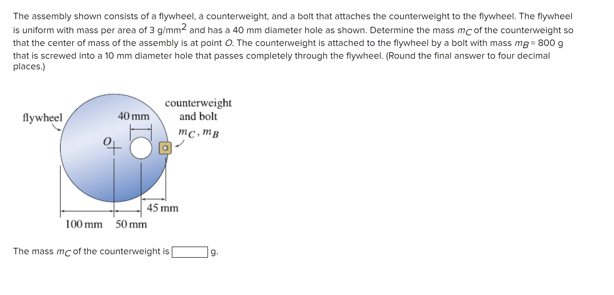 Solved The assembly shown consists of a flywheel, a | Chegg.com