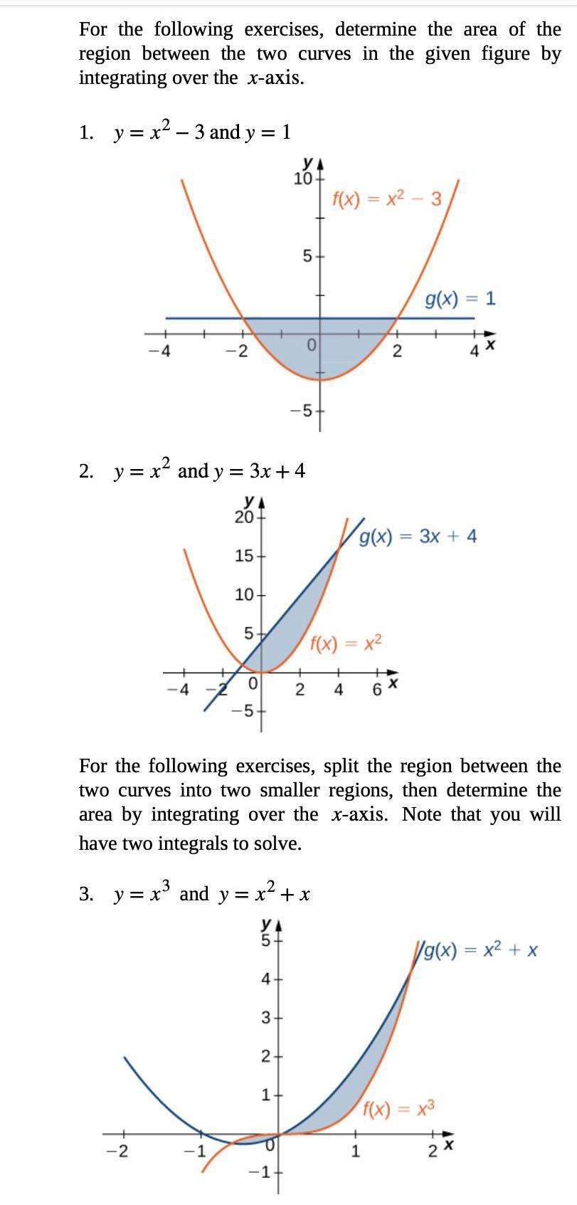 Solved For the following exercises, determine the area of | Chegg.com