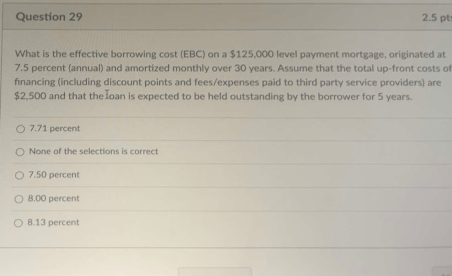 Solved What is the effective borrowing cost (EBC) on a | Chegg.com