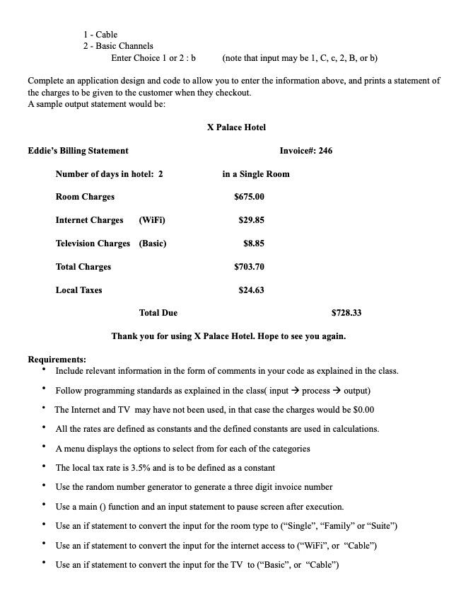 Solved Problem Specification: Given the program | Chegg.com