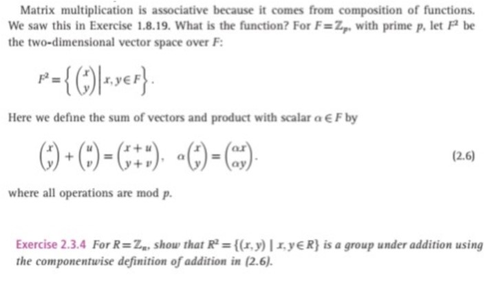 Solved Matrix multiplication is associative because it comes | Chegg.com