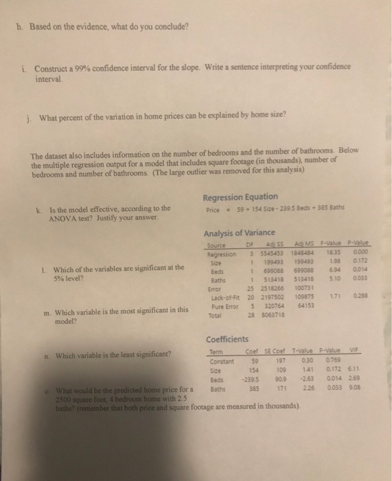 Software output is required for this assignment. 1. | Chegg.com