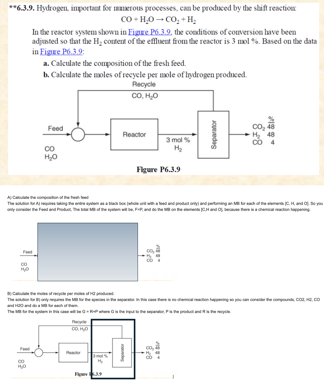 Solved Write the material balance equation for part a and | Chegg.com