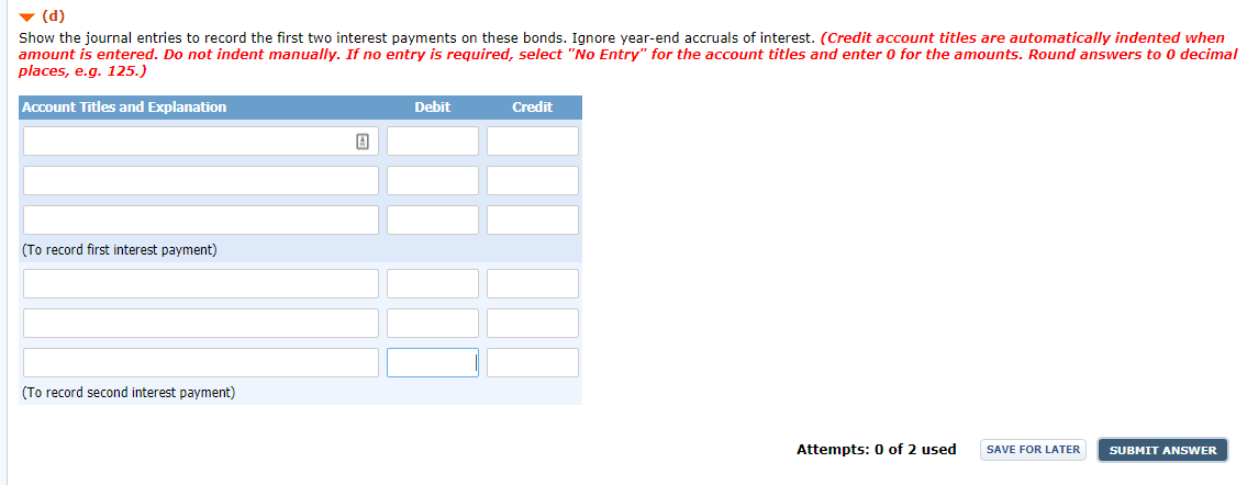 Solved Application Problem 10-5A a, C-d (Part Level | Chegg.com
