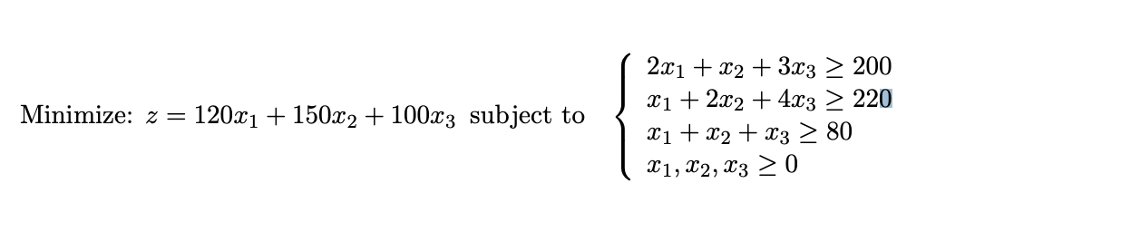 Solved Use the Dual Simplex Method to solve the following | Chegg.com