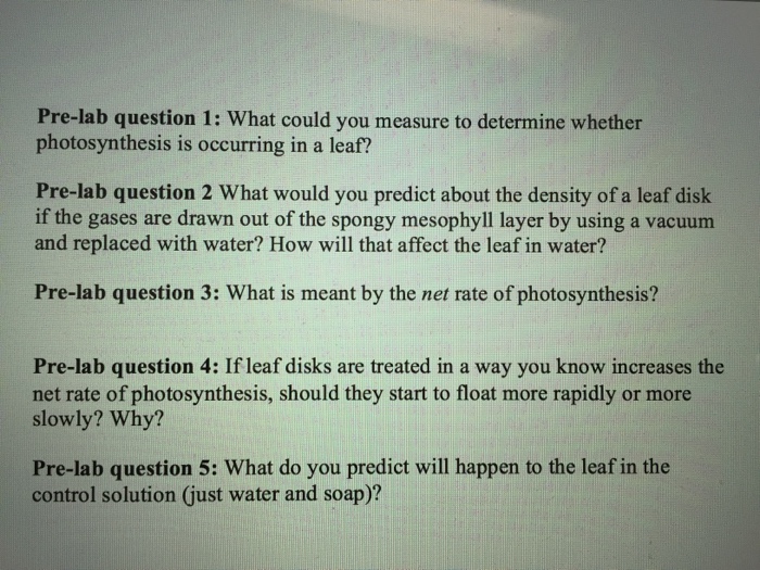 Solved Pre-lab question 1: What could you measure to | Chegg.com Solved Pre-lab question 1: What could you measure to | Chegg.com