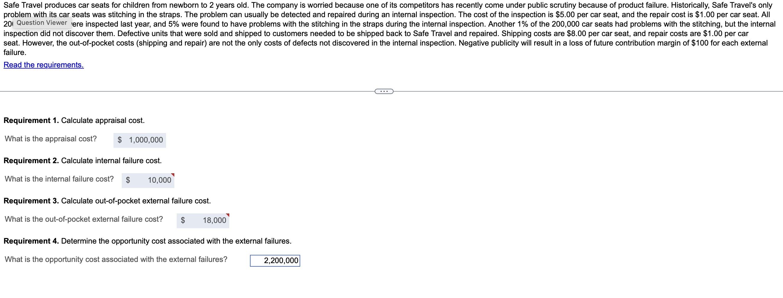 Solved failure. Read the requirements. Requirement 1. | Chegg.com