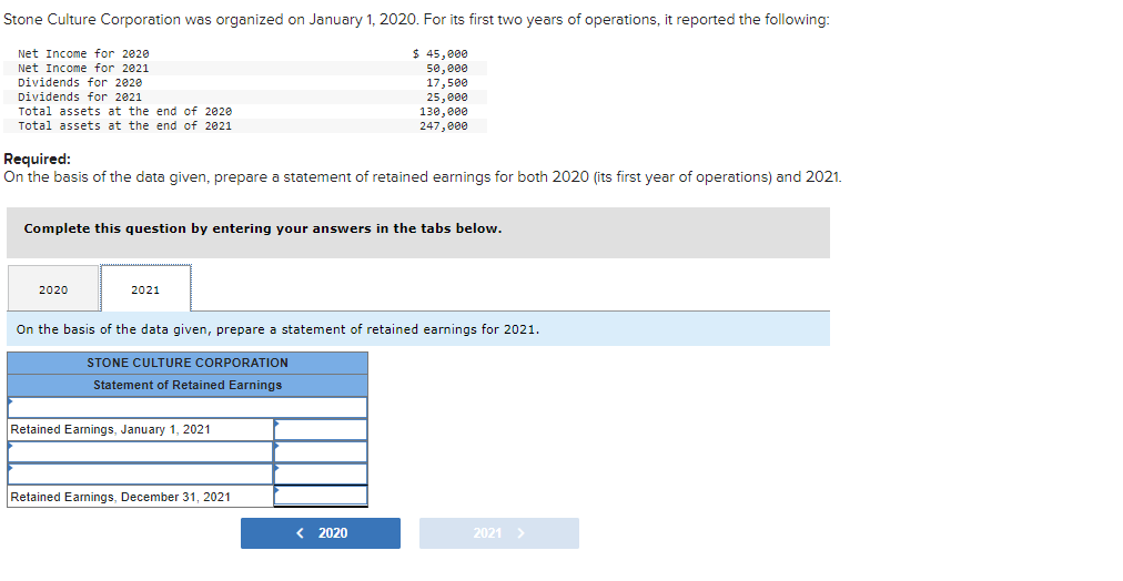 Solved Required: Dn the basis of the data given, prepare a | Chegg.com