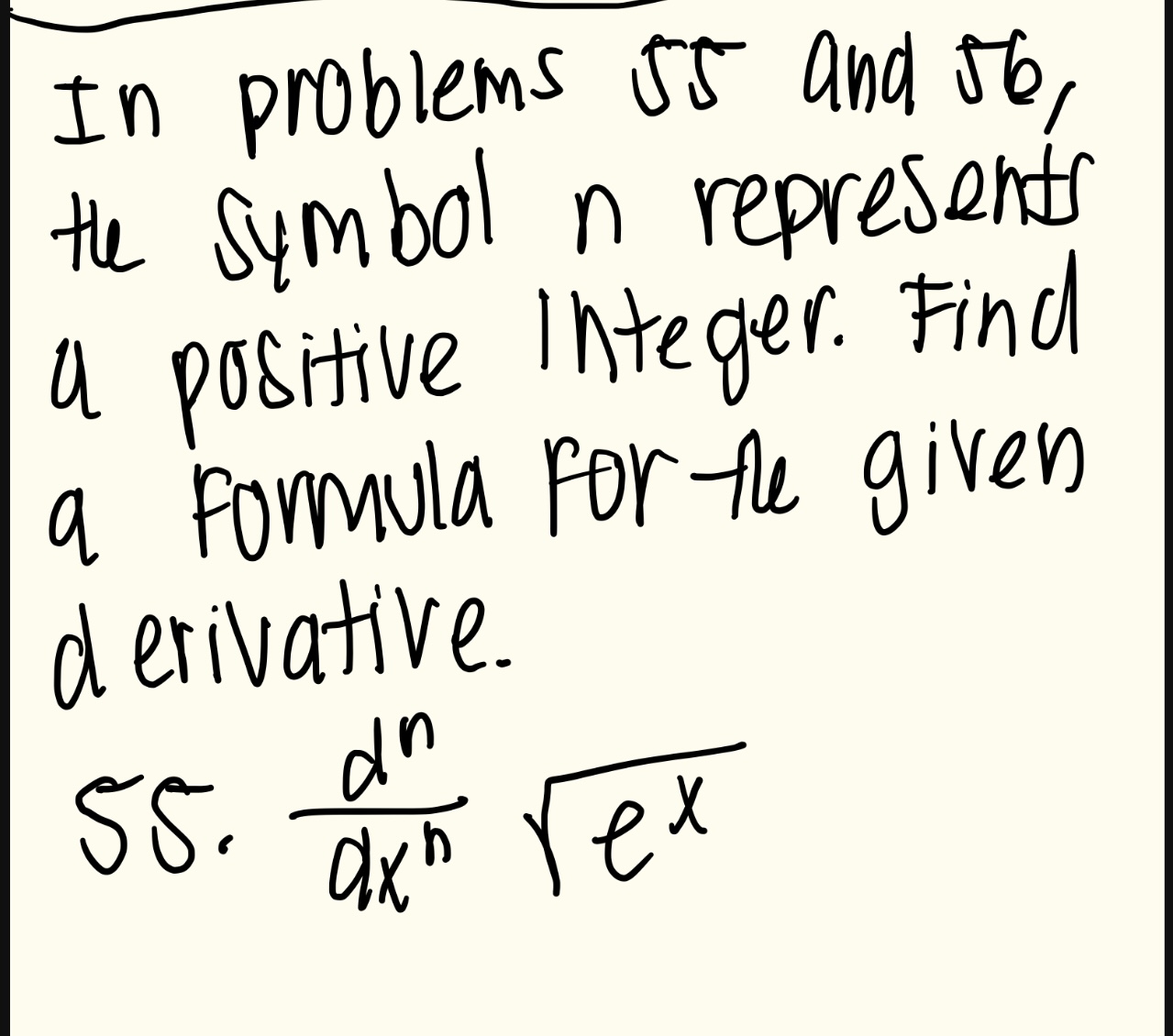 Solved In problems 55 and 56 , the symbol n represents a | Chegg.com