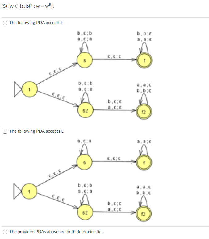 Solved (1) BalDelim ={ w: where w is a string of delimeters: | Chegg.com