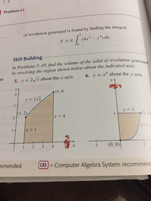Solved Find the volume of the solid of revolution by | Chegg.com