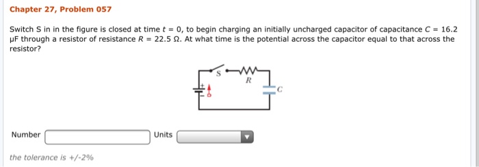 Solved Chapter 27, Problem 057 Switch s in in the figure is | Chegg.com