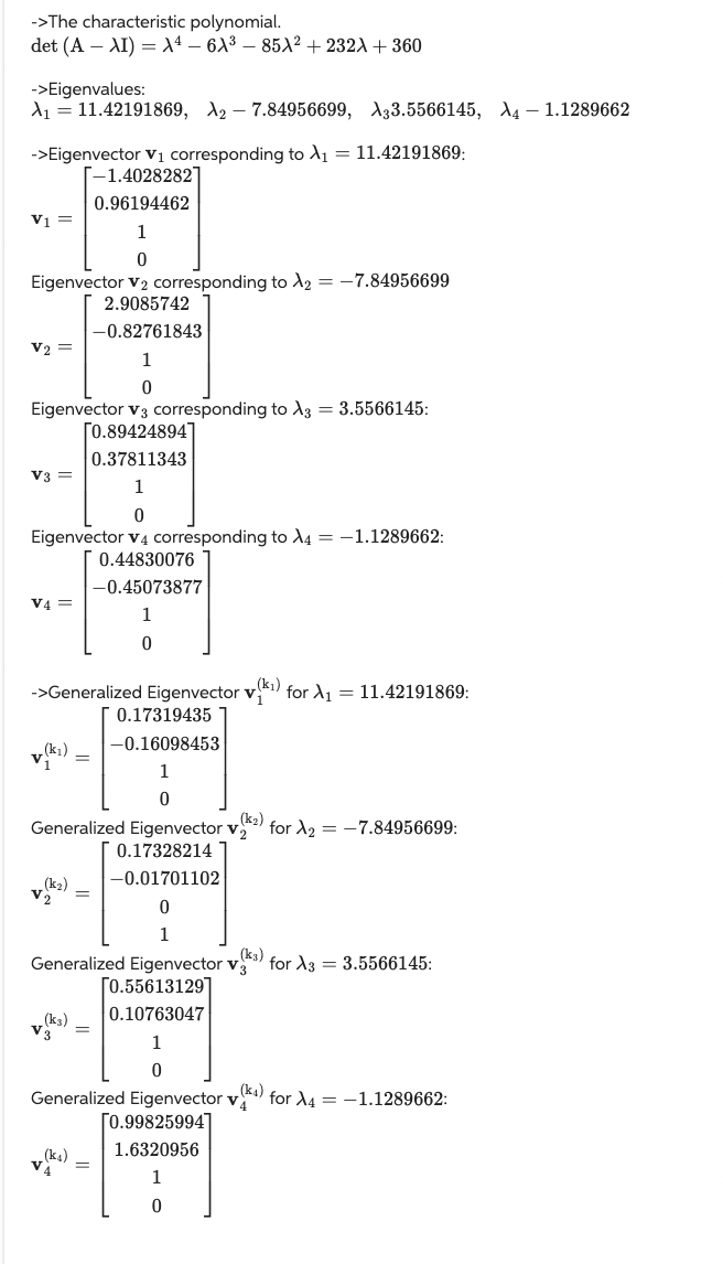 ->The characteristic polynomial. | Chegg.com