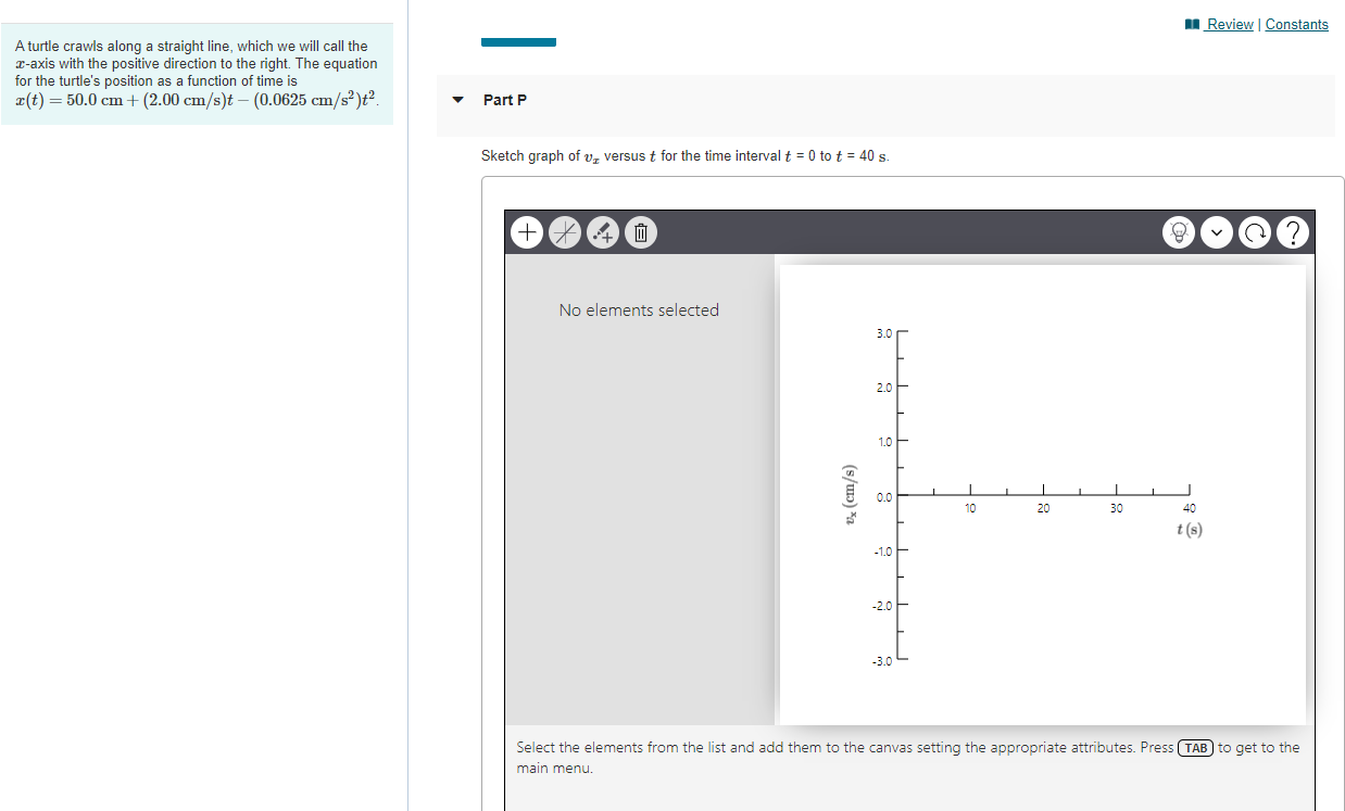 Solved Review Constants A turtle crawls along a straight | Chegg.com