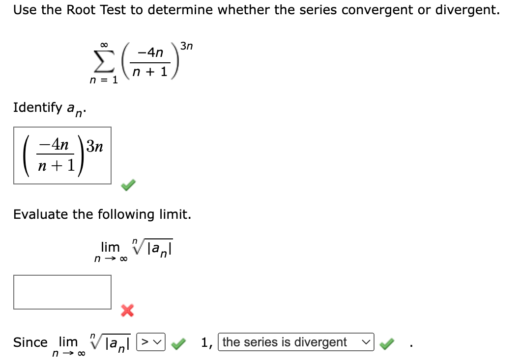 Solved Use the Root Test to determine whether the series | Chegg.com