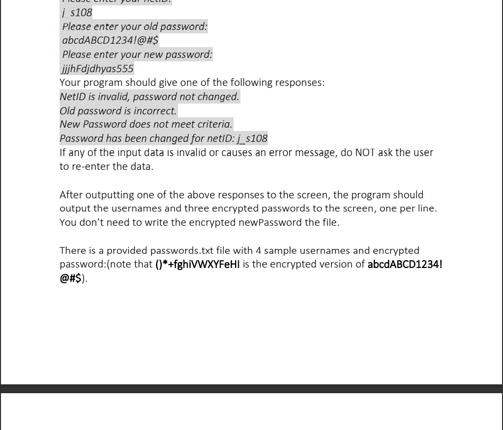 Solved Password Manager For this assignment, you will need | Chegg.com