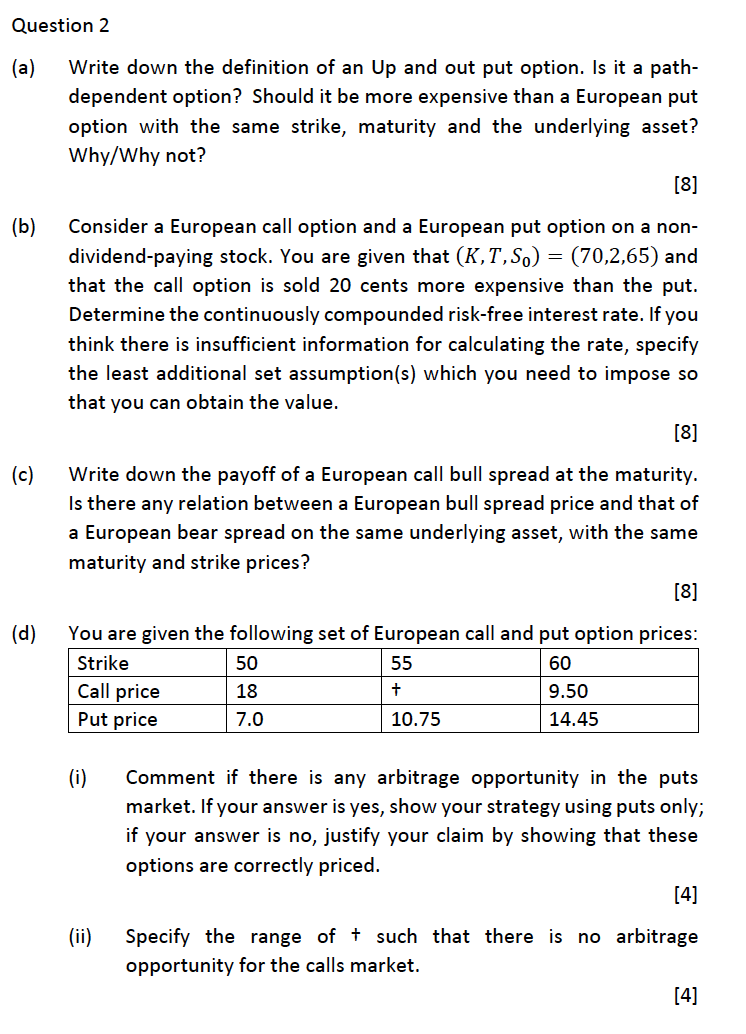 Solved Question 2 (a) Write down the definition of an Up and | Chegg.com Solved Question 2 (a) Write down the definition of an Up and | Chegg.com