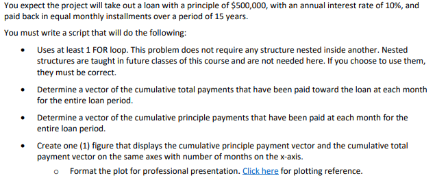 Solved Matlab This problem gives you practice with for | Chegg.com