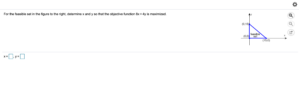 Solved For the feasible set in the figure to the right, | Chegg.com