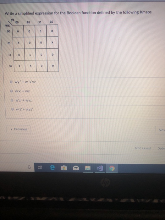 Solved Find the minimized Boolean expression for the | Chegg.com
