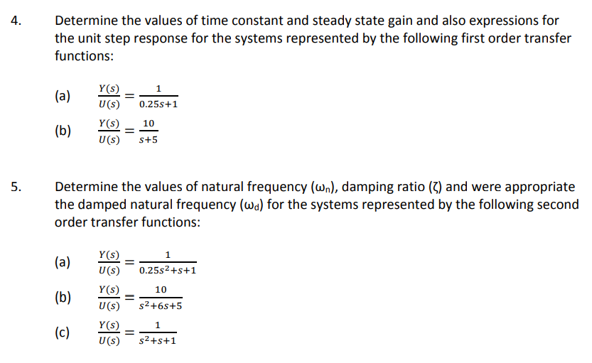Solved Determine the values of time constant and steady | Chegg.com