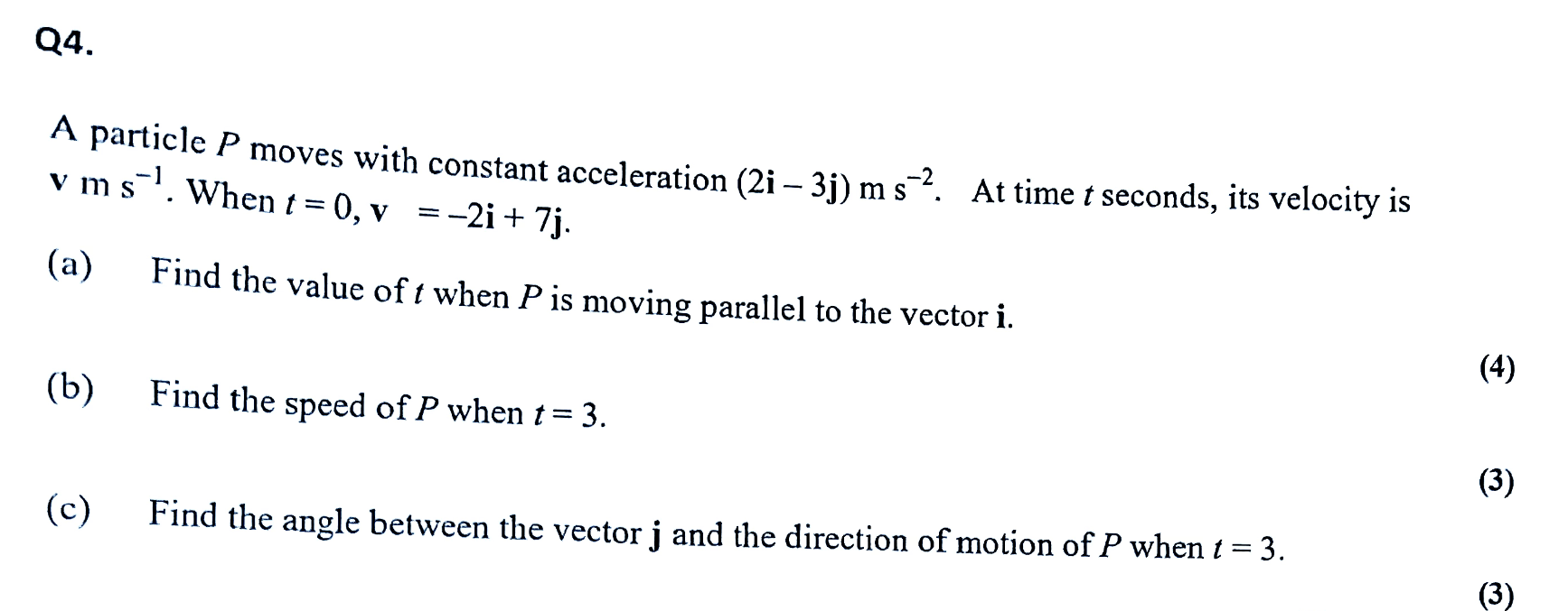 Solved A Particle P Moves With Constant Acceleration