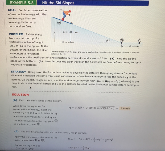 Solved EXAMPLE 5.8 Hit the Ski Slopes GOAL Combine | Chegg.com
