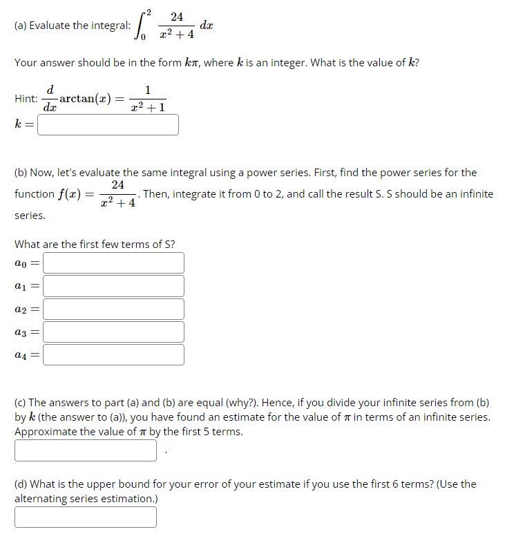 Solved (a) Evaluate the integral: \\( \\int_{0}^{2} | Chegg.com