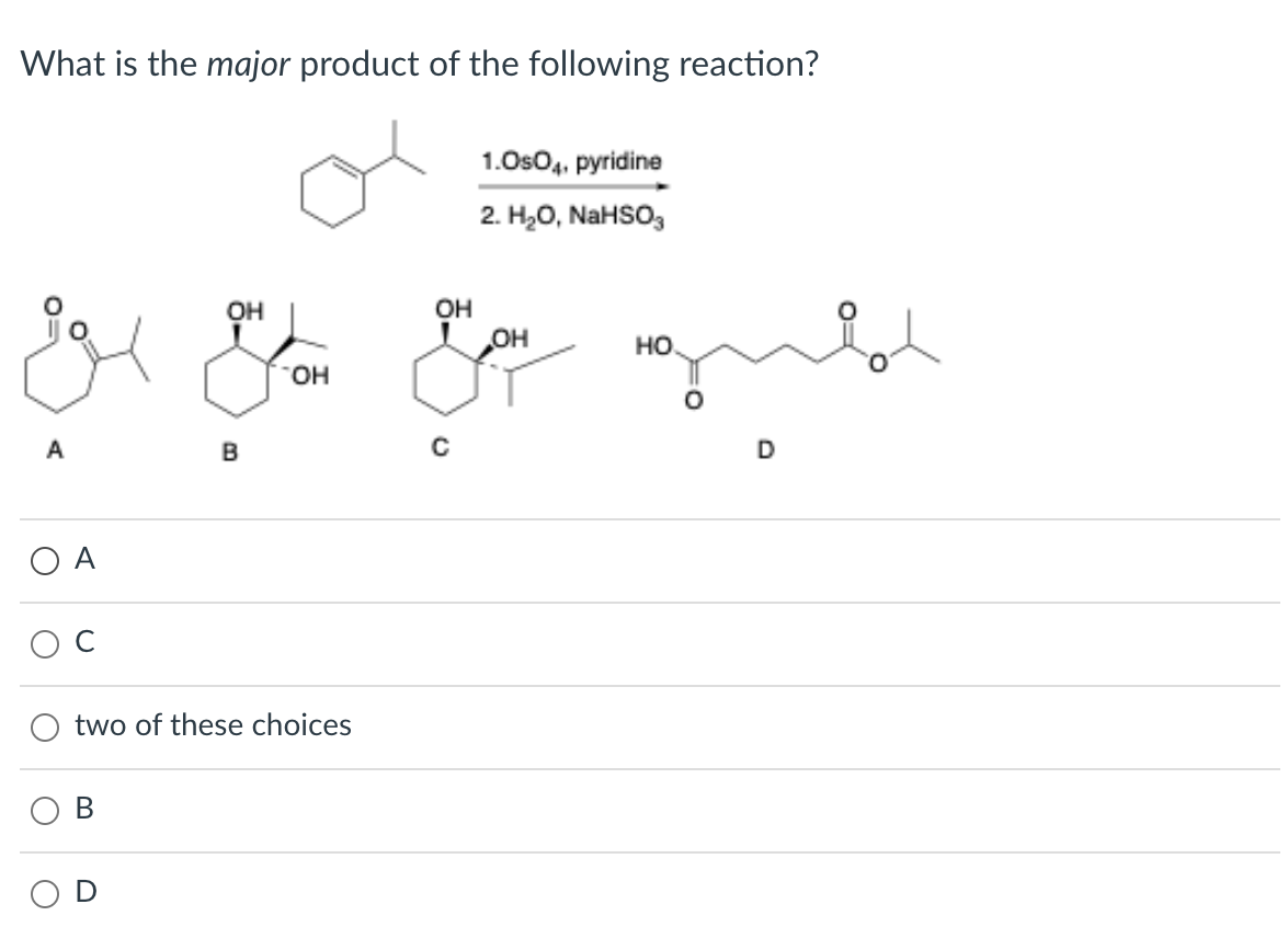 Solved Predict the product of the following reaction. HBO | Chegg.com