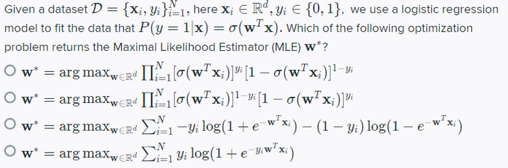 Solved Given a dataset D = {Xi, Yi}=1, here x; E Rd, Yi E | Chegg.com