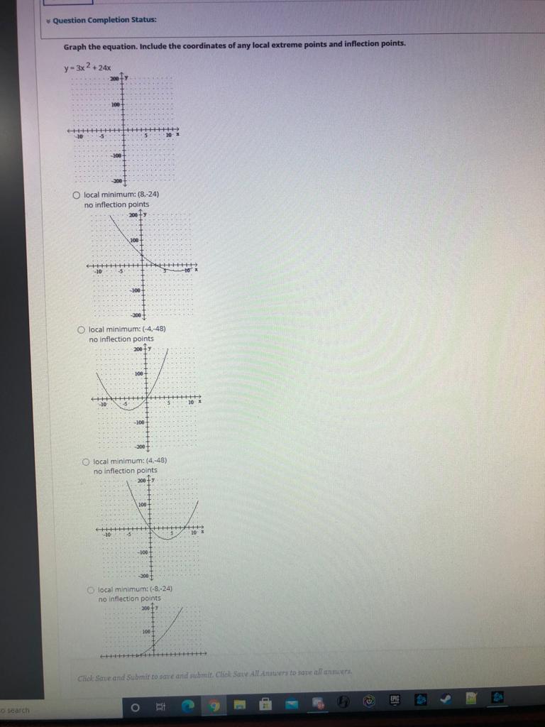 Solved Question Completion Status: Graph the equation. | Chegg.com