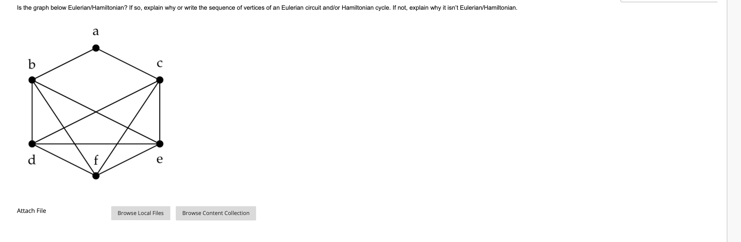 Solved Is the graph below Eulerian/Hamiltonian? If so, | Chegg.com
