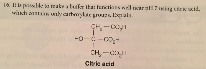 Solved It is possible to make a buffer that functions well | Chegg.com