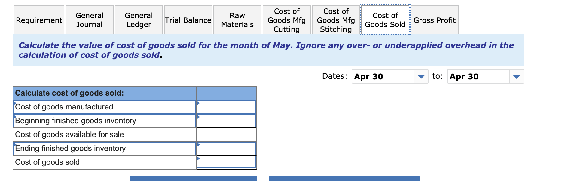 Record the purchase of materials (on credit). Record | Chegg.com