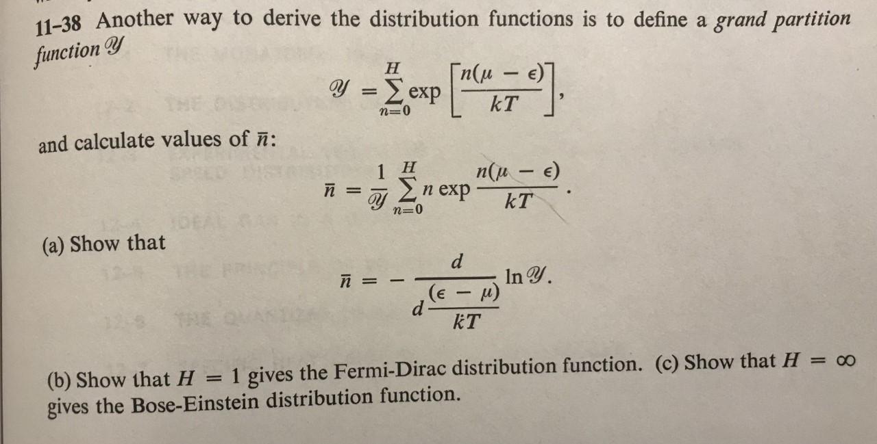 Solved 11-38 Another way to derive the distribution | Chegg.com