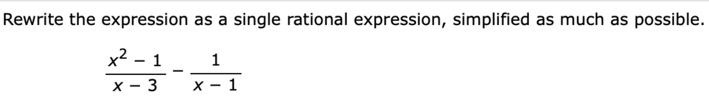 Solved Rewrite the expression as a single rational | Chegg.com