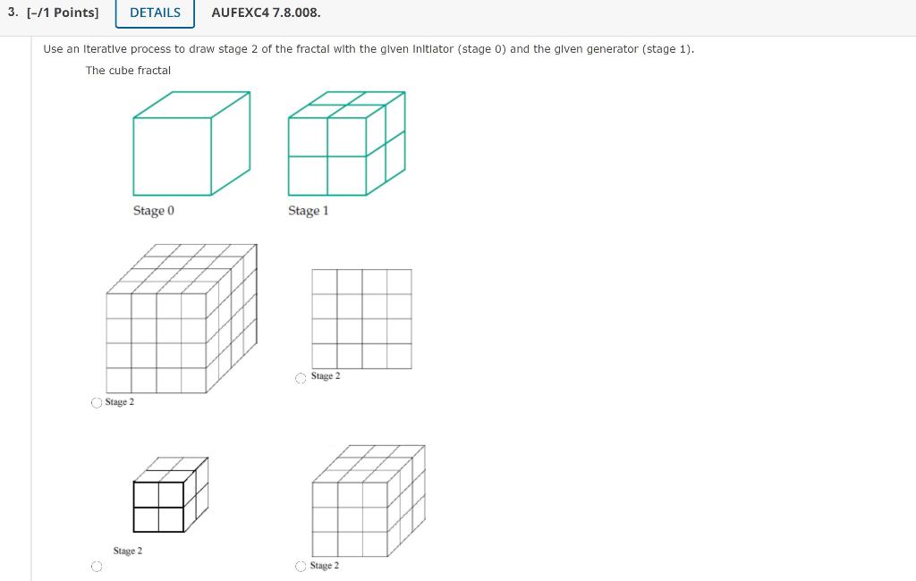 Solved 3. [-/1 Points] DETAILS AUFEXC4 7.8.008. Use an | Chegg.com