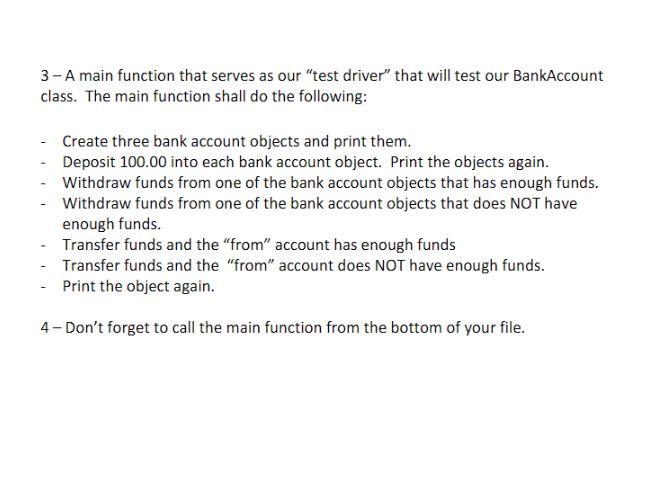 Solved Write a Python file that includes the following | Chegg.com