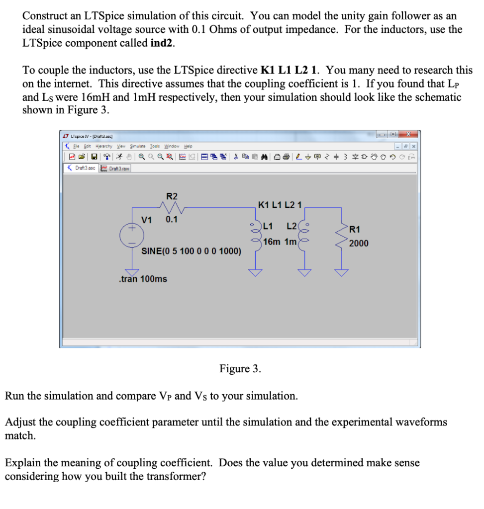 Solved Construct an LTSpice simulation of this circuit. You | Chegg.com