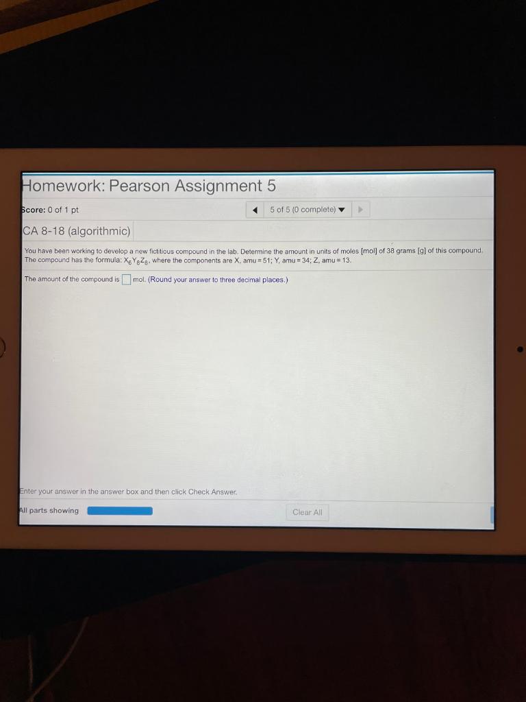 Solved Homework: Pearson Assignment 5 Score: 0 of 1 pt 5 of | Chegg.com