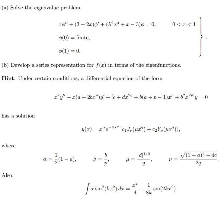 Solved I need the solution with the detailed steps for the | Chegg.com