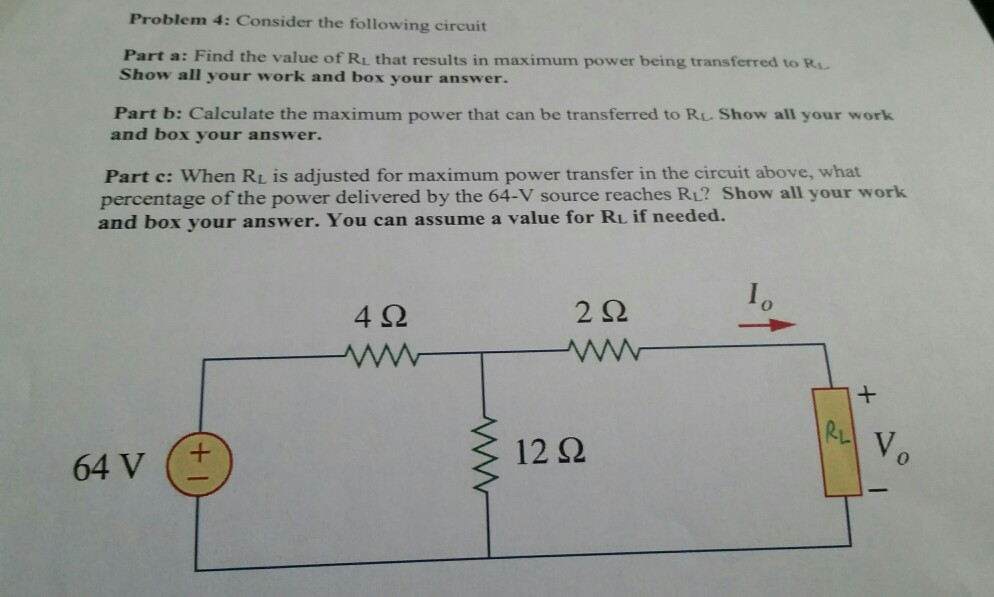 Solved Problem 4: Consider the following circuit Part a: | Chegg.com