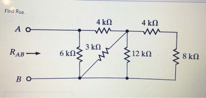 Solved Find RAB 12 kΩ | Chegg.com